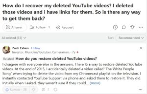 4 Ways to Find and Recover Deleted Videos on Youtube [2024]