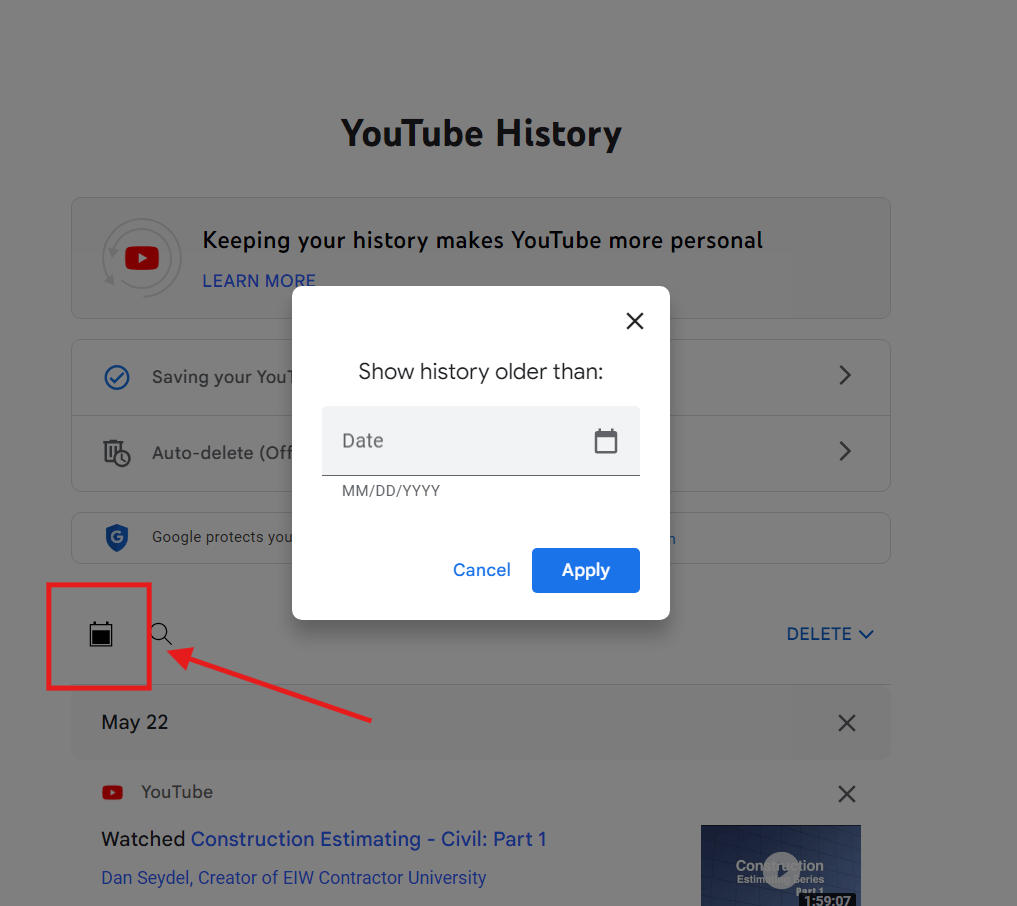 How to Recover Deleted History from Youtube?