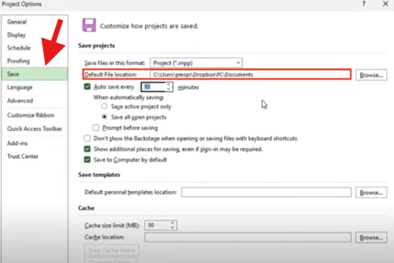 How to Recover Unsaved Microsoft Project Files?