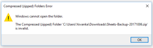 How to Fix the Compressed Zip Folder is Invalid Error?