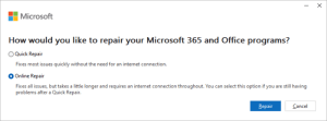 Microsoft Office Repair Tool | Troubleshooting Methods - TinyFrom